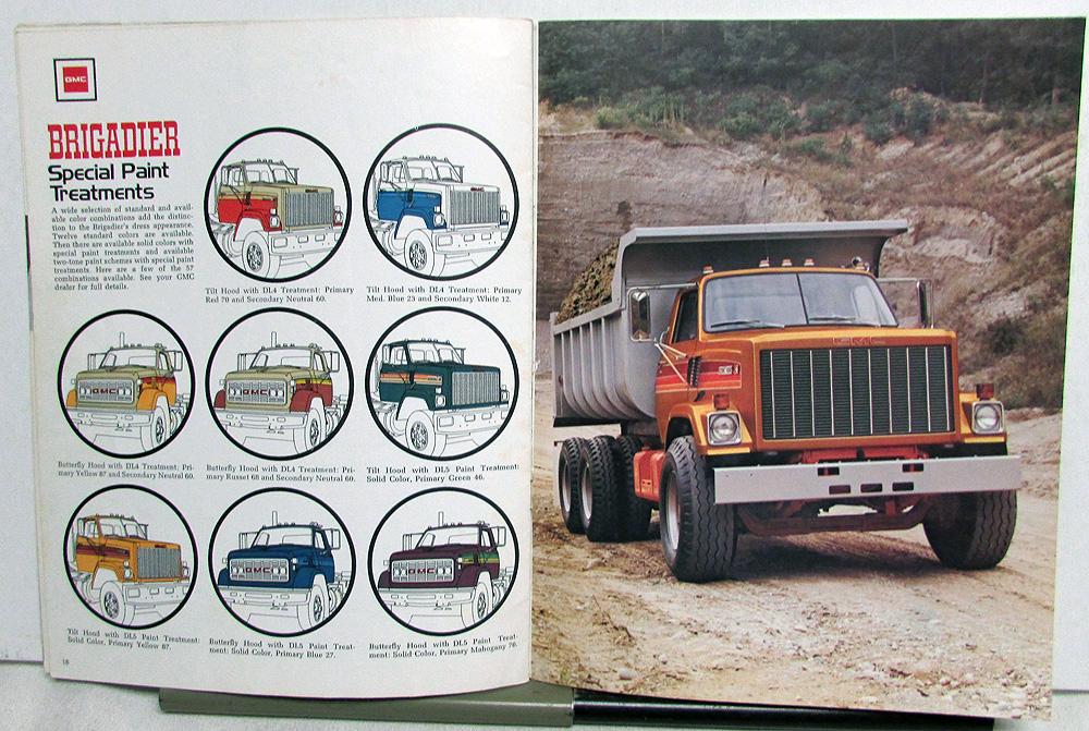 1978 GMC Brigadier 9500 Series Short Conventional Truck Sales Brochure ...