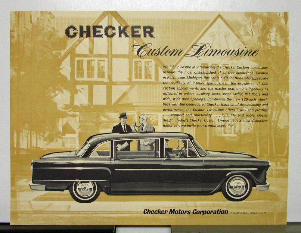 1965 Checker Custom Limousine Sales Brochure and Specifications