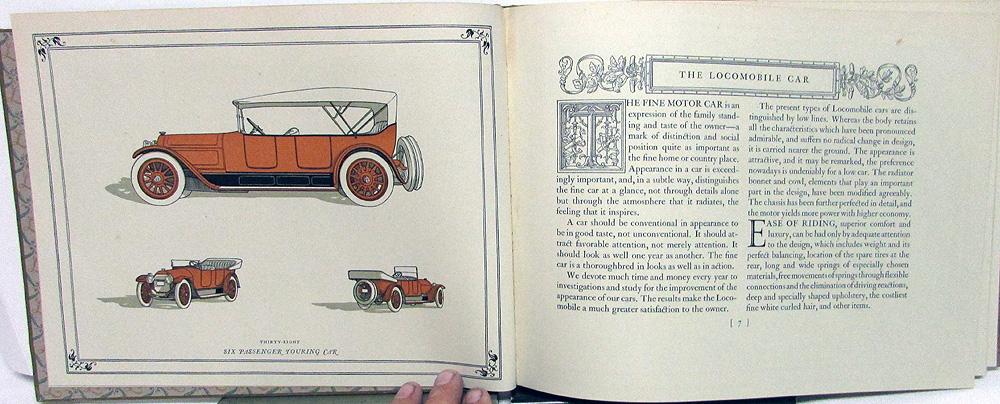 1917 1918 Locomobile Series Two Models Original Color Sales Brochure ...