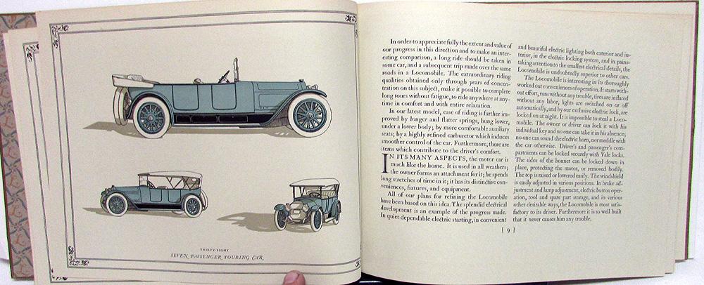 1917 1918 Locomobile Series Two Models Original Color Sales Brochure ...