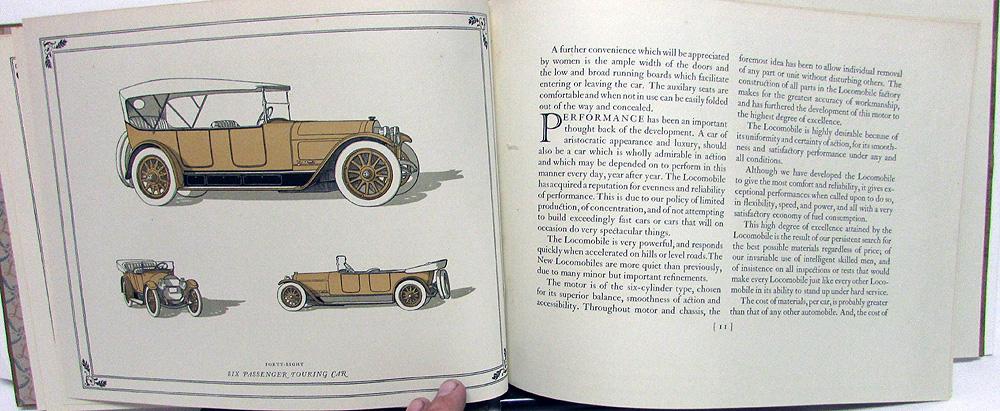 1917 1918 Locomobile Series Two Models Original Color Sales Brochure ...