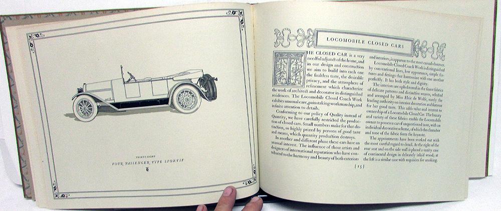 1917 1918 Locomobile Series Two Models Original Color Sales Brochure ...