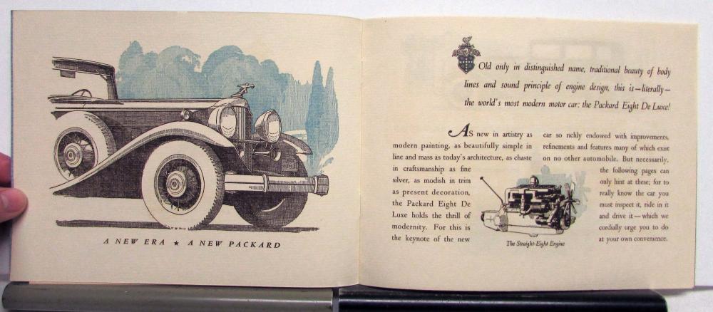 1932 Packard Eight DeLuxe Models 903 and 904 Sales Brochure With ...