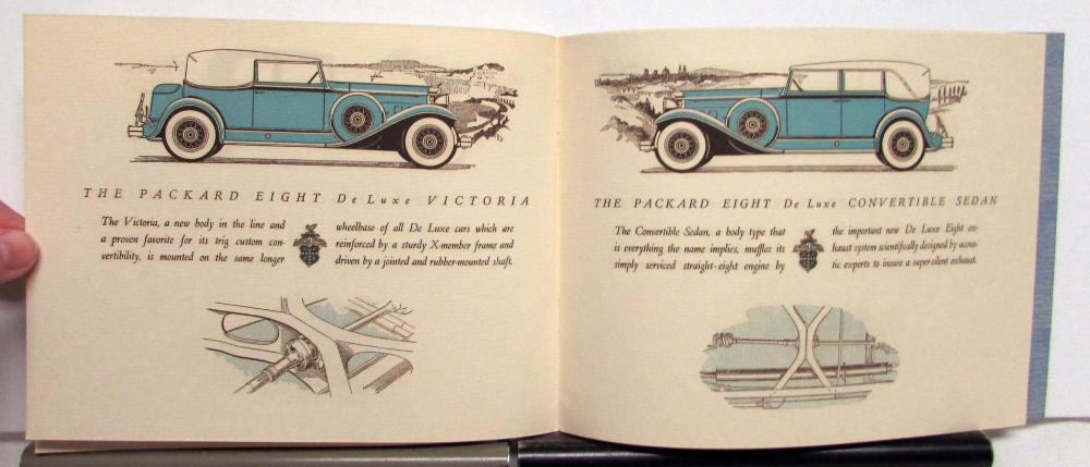 1932 Packard Eight DeLuxe Models 903 and 904 Sales Brochure With ...