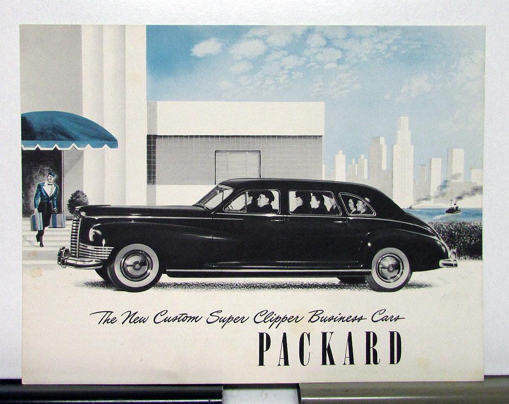 1947 Packard Custom Super Clipper Limousine Model 2126 Brochure ...