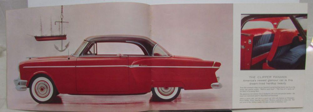 1954 Packard Clipper Models 5400 5401 5411 5433 Brochure and Specifications