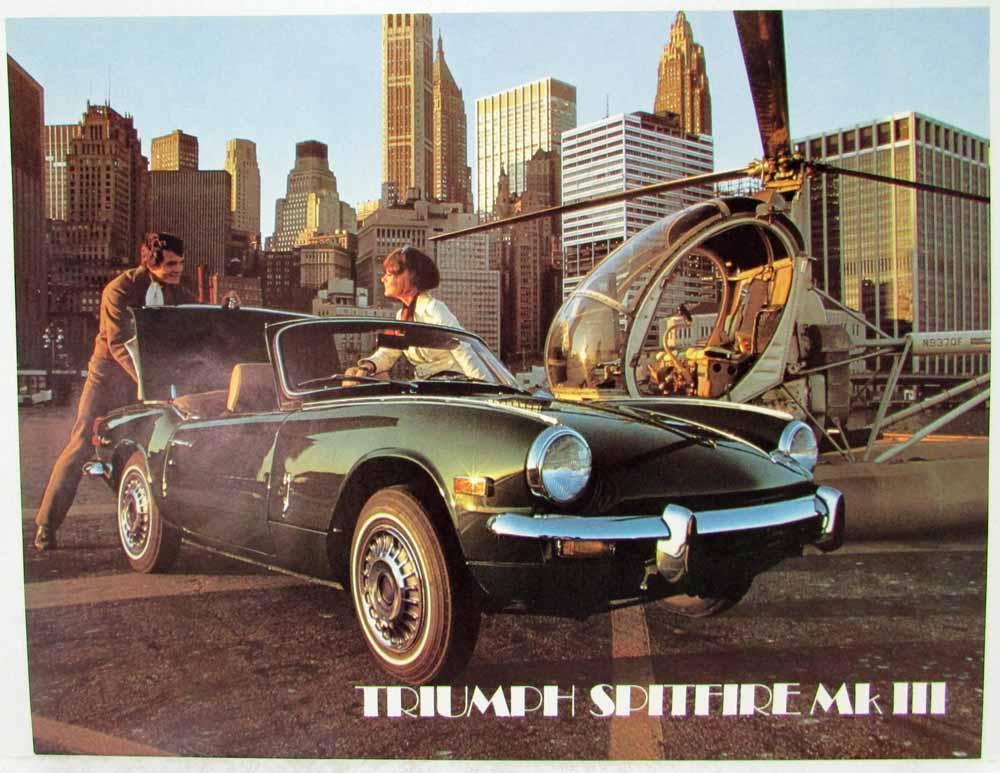 1970 Triumph Spitfire Mk III Green with Helicopter Spec Sheet