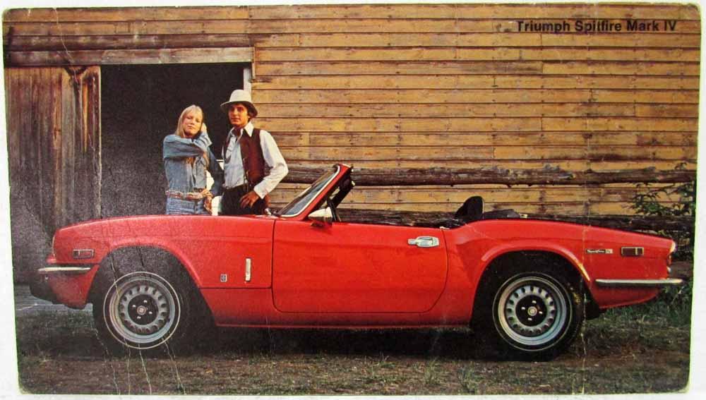 1972 Triumph Spitfire Mark IV Postcard