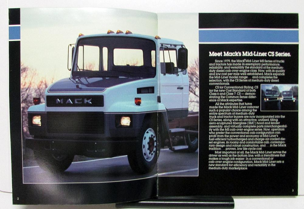 1985 Mack Truck Mid Liner CS Series Sales Brochure