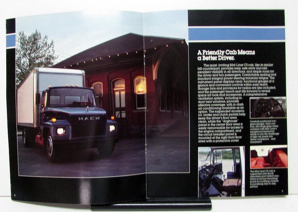 1985 Mack Truck Mid Liner CS Series Sales Brochure
