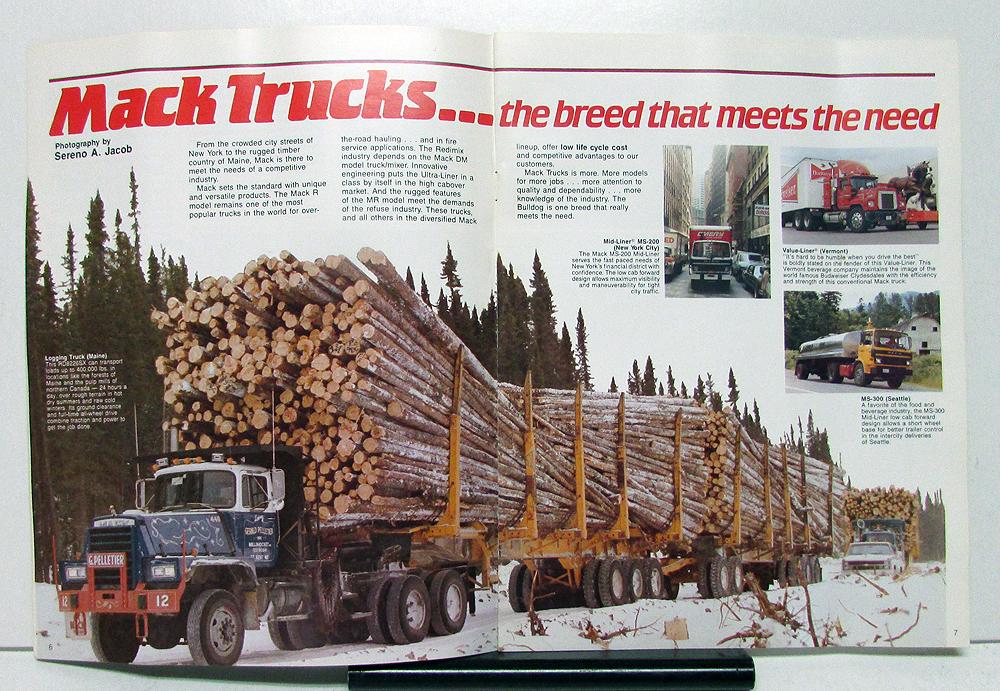 1985 Mack Truck Bulldog News Magazine Volume 15 Number 1 Edition