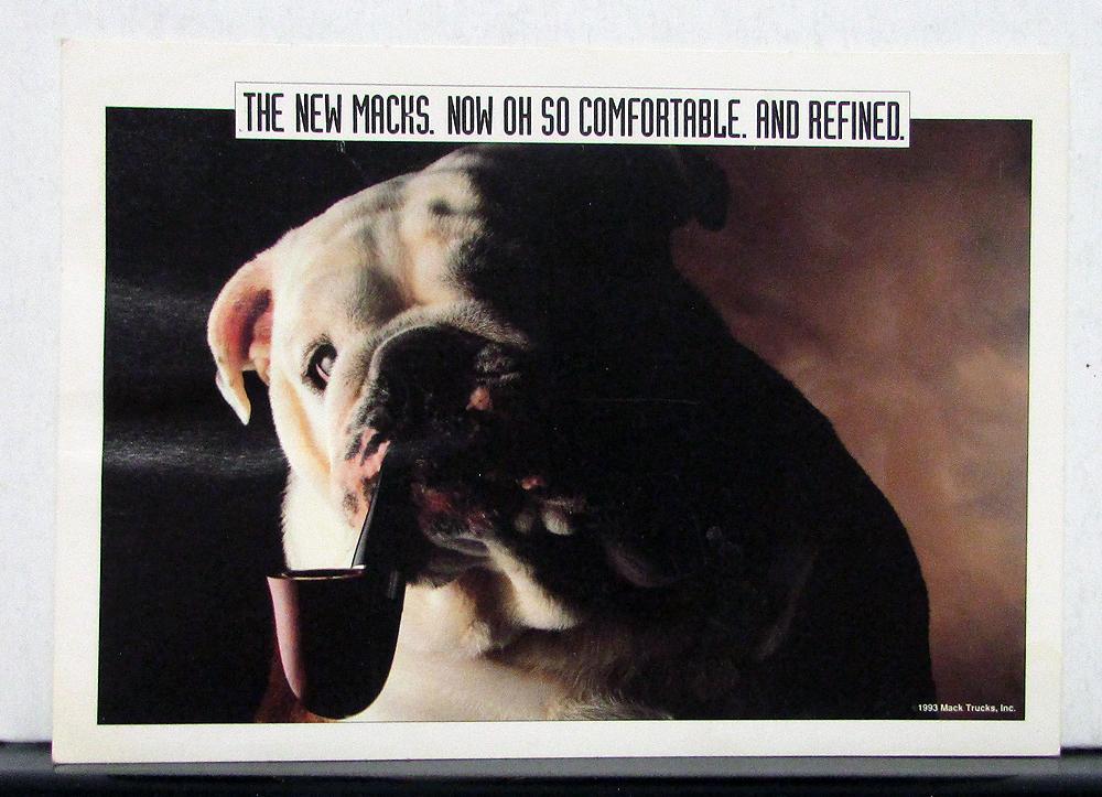 1990 1991 1992 1993 1994 1995 Mack Truck Bulldog Postcards Set Of 3
