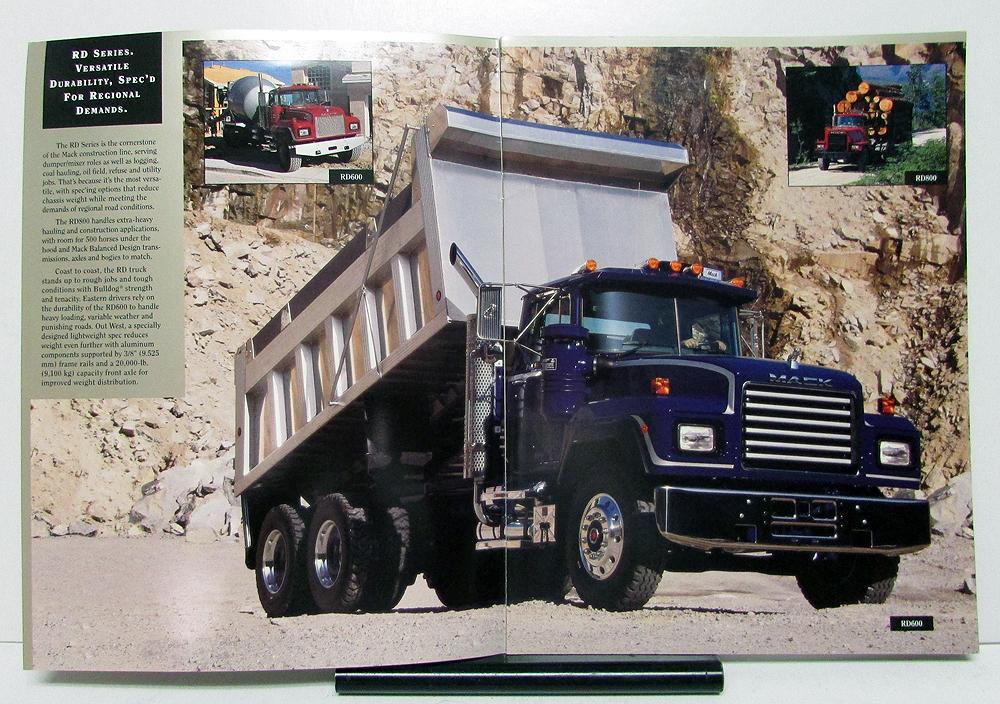 1996 Mack Truck Series RD CL DM DMM Conquest Victor CH MR RB Sales Brochure