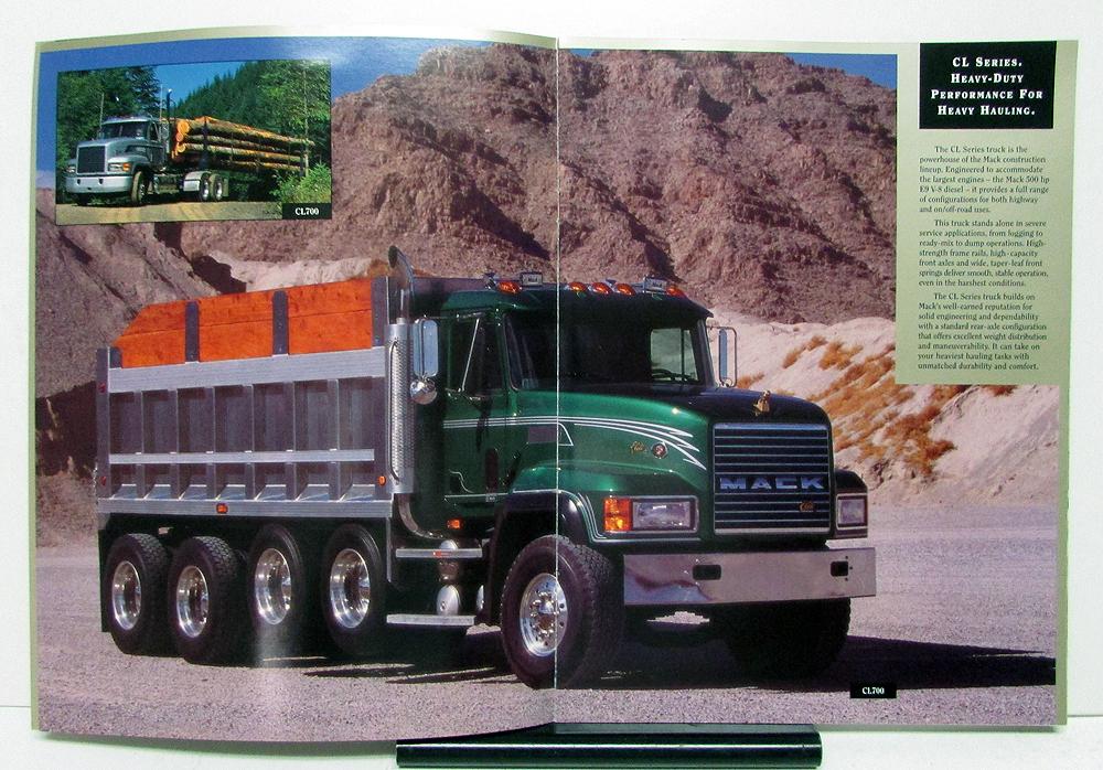 1996 Mack Truck Series RD CL DM DMM Conquest Victor CH MR RB Sales Brochure