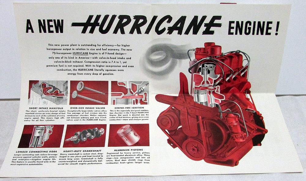 1950 1951 1/2 Ton Willys Truck Brochure Jeep Overland ORIGINAL ...