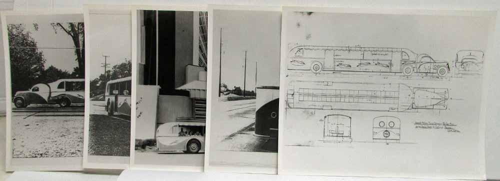 1932 GMC Trucks Open Trailer Greyhound Bus Century of Progress Photos ...