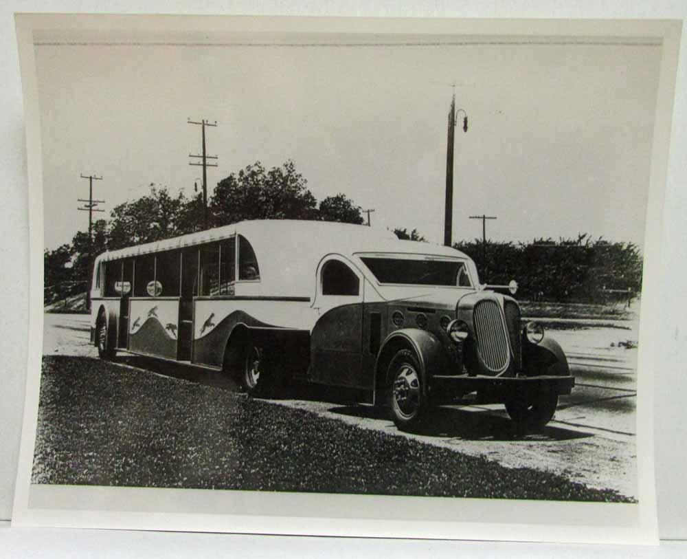 1932 GMC Trucks Open Trailer Greyhound Bus Century of Progress Photos ...