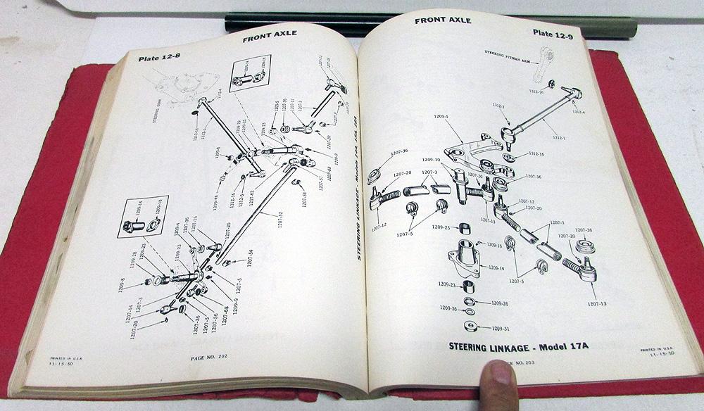 1947-50 Studebaker Dealer Chassis Parts Catalog Book Champion Commander ...