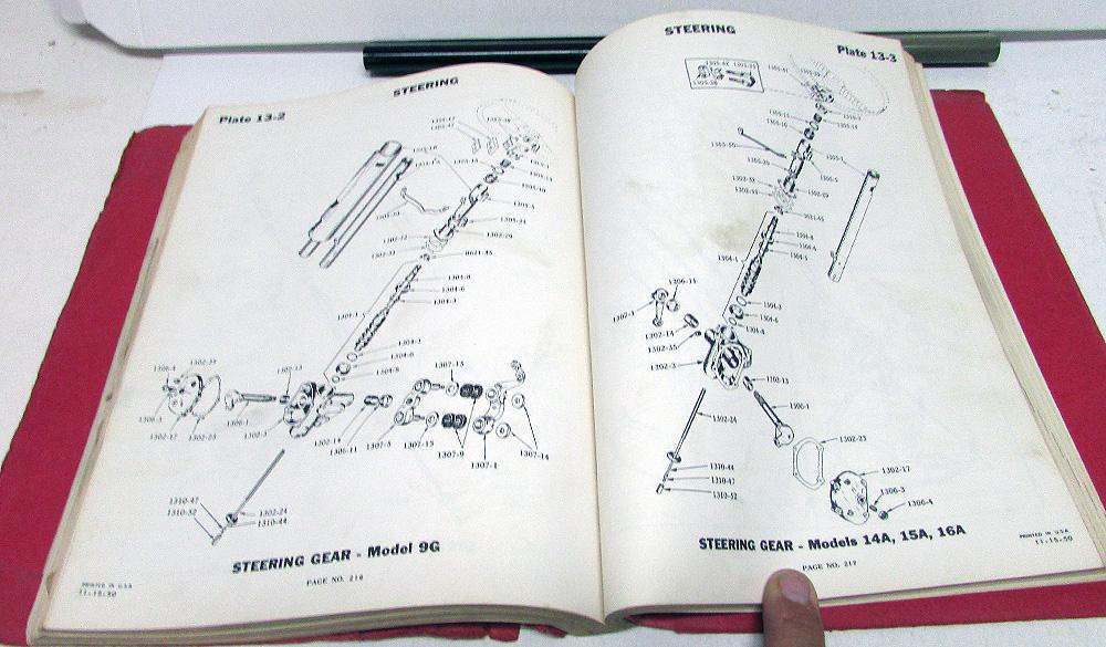 1947-50 Studebaker Dealer Chassis Parts Catalog Book Champion Commander ...
