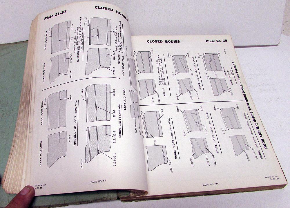 1953-56 Studebaker Body Parts Book Commander Champion President Golden Hawk
