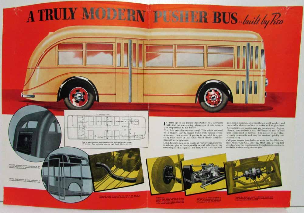1939 REO Pusher Safety Bus Sales Brochure