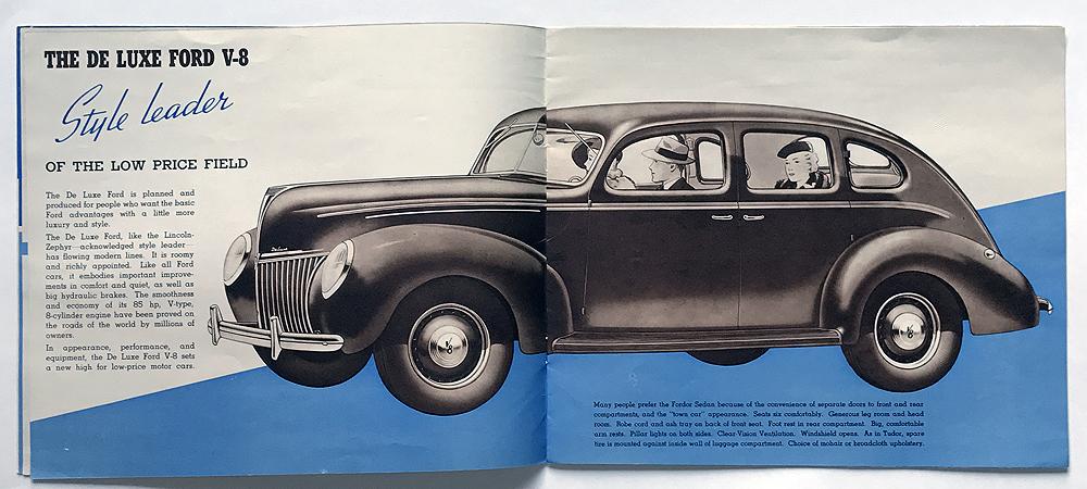 1939 Ford V8 Model 91A 92A Sedan Coupe Mercury 8 Canadian Sales Brochure