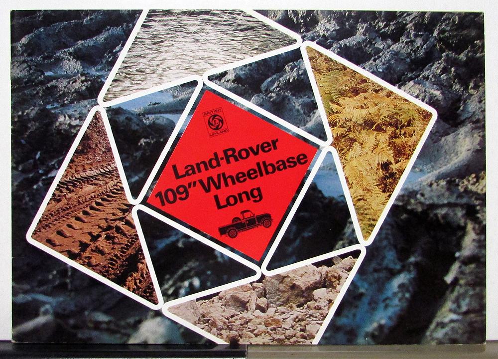 1974 Land Rover 109 Inch Wheelbase Long Sales Brochure