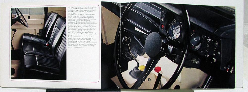 1974 Land Rover 109 Inch Wheelbase Long Sales Brochure