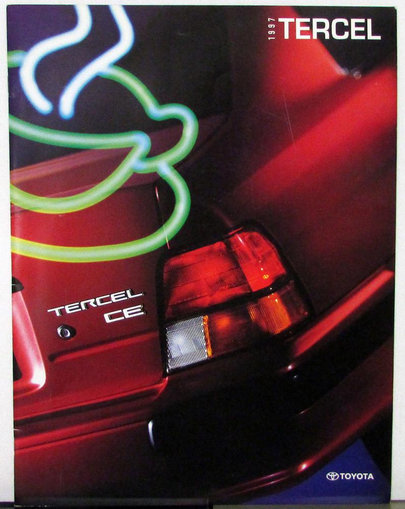 1997 Toyota Tercel CE 2 Door & 4 Door Color Sales Brochure Original