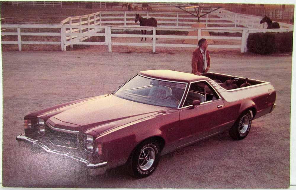 1978 Ford Ranchero GT Post Card Original