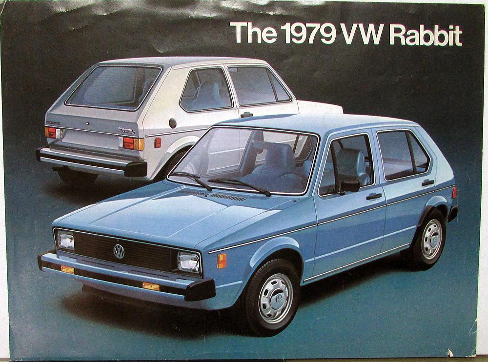 1979 Volkswagen VW Rabbit Color Sales Data Sheet Original
