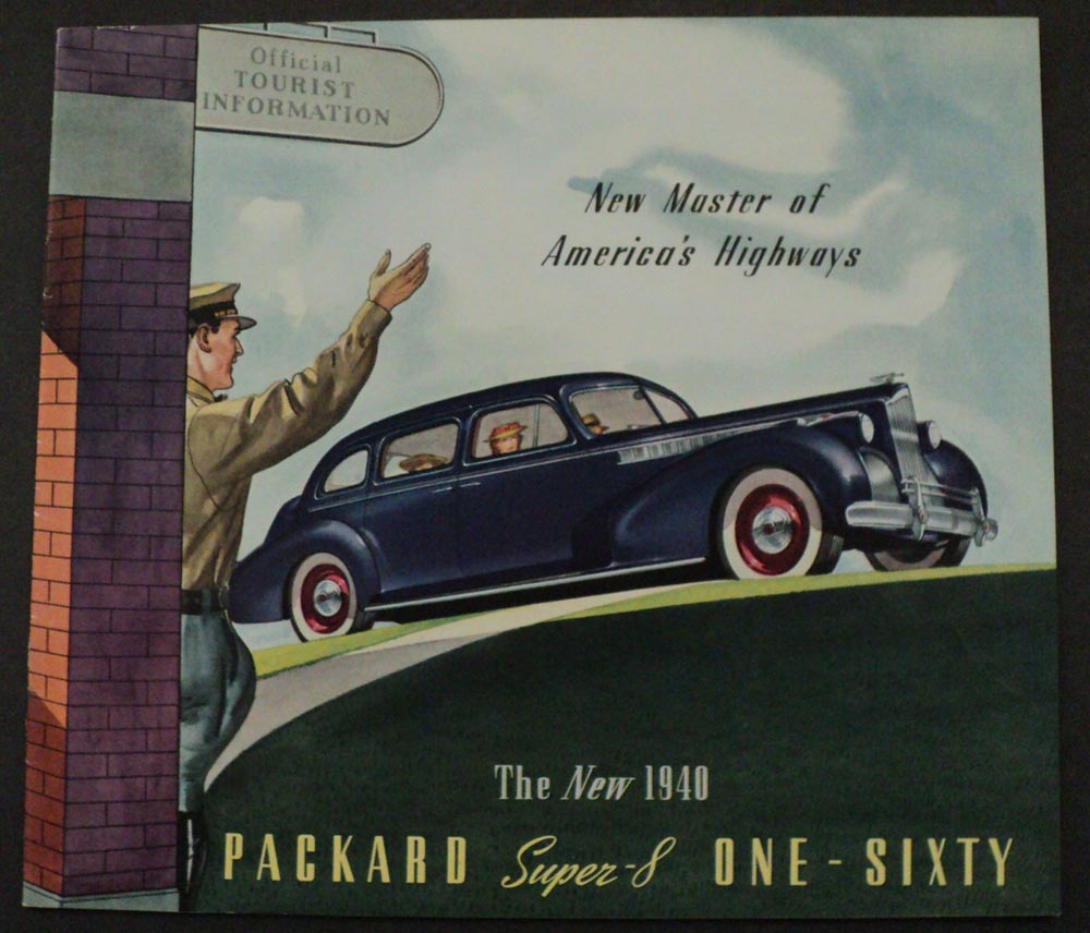 1940 Packard Super 8 One Sixty Color Dealer Sales Brochure Original ...