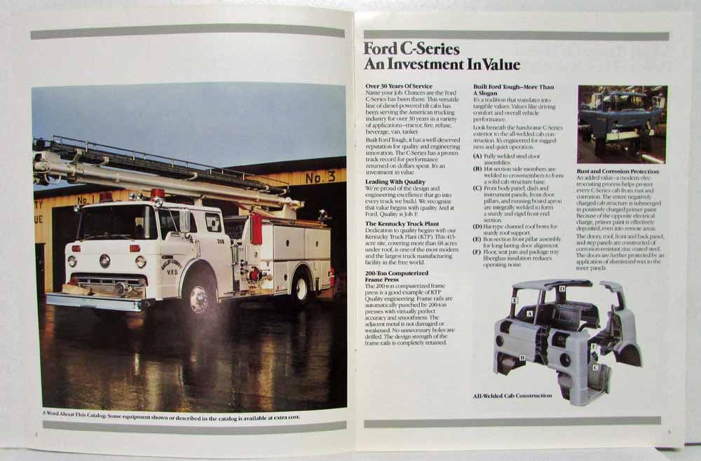 1989 Workforce Ford C-Series Trucks Sales Brochure