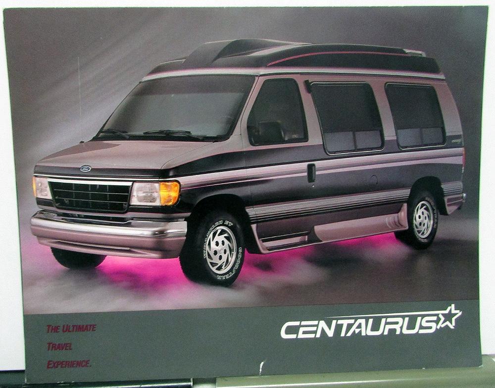 1992 1993 1994 1995 Ford Centaurus Ultimate Travel Sales Folder