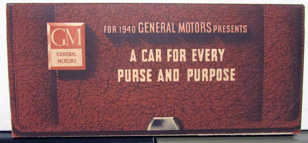 1940 GM General Motors New Models Introduction Chevy Pontiac Cadillac ...