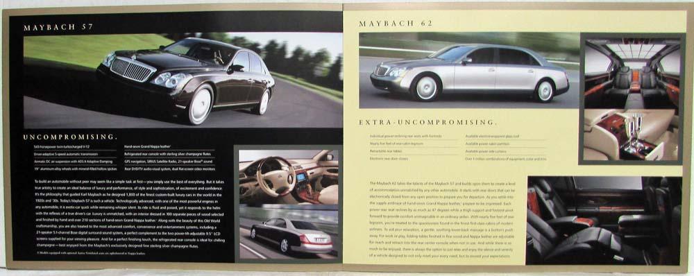 2004 Maybach Sales Brochure 57 & 62
