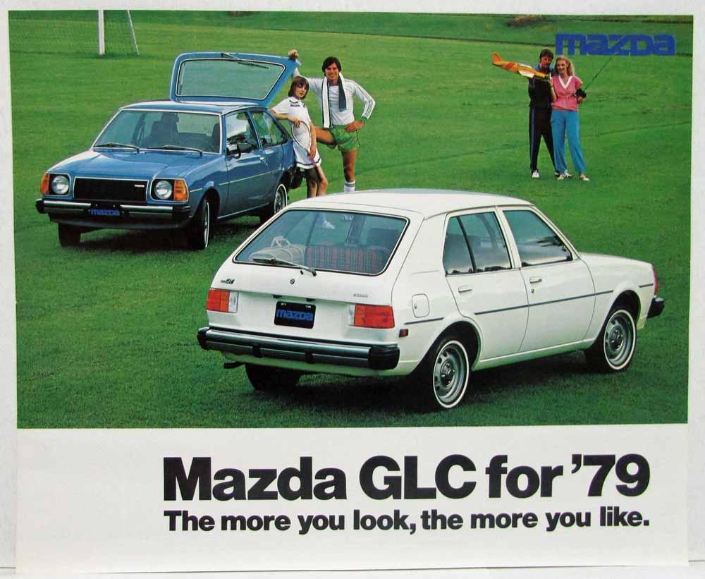 1979 Mazda GLC The More You Look Sales Brochure - Blue & White Cars on ...