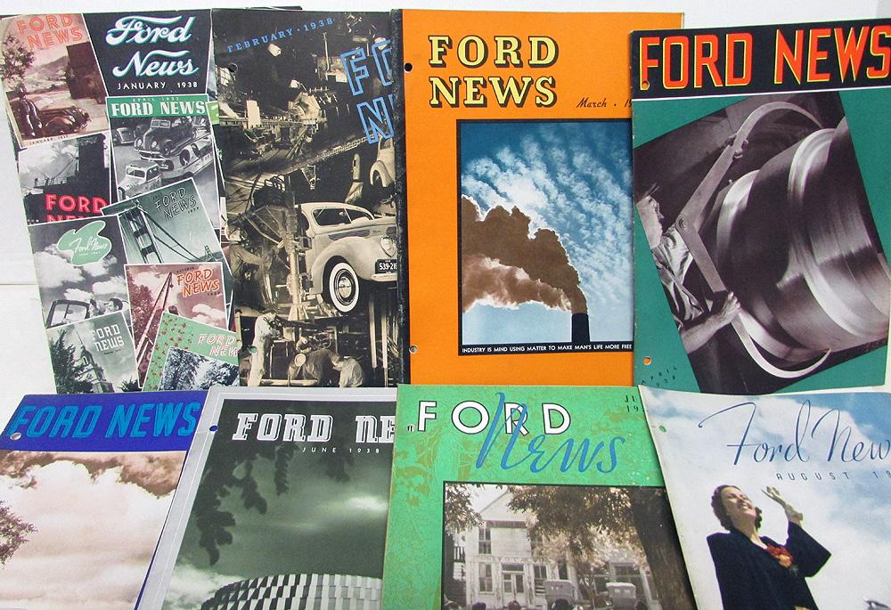 1938 Ford News Magazine Set Of 12 Dealer Customer Industry News DeLuxe ...