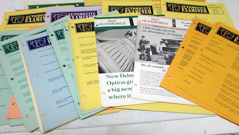 1967 Oldsmobile Dealer Marketing Sales Bulletins Set Pricing 442 ...