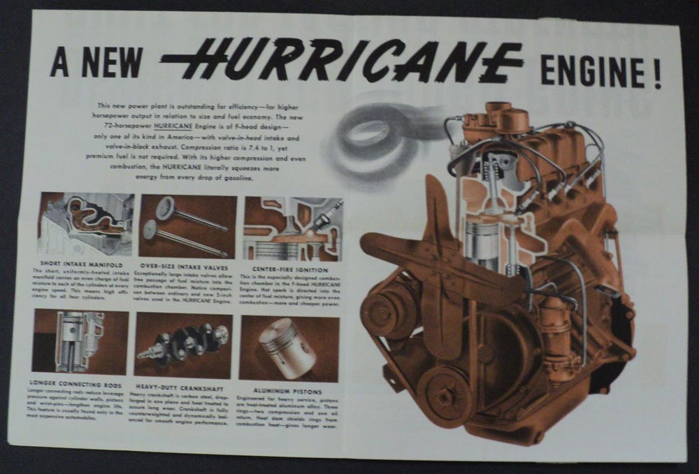 1951 4 Wheel Drive Willys Truck Brochure Hurricane Engine Jeep Overland ...
