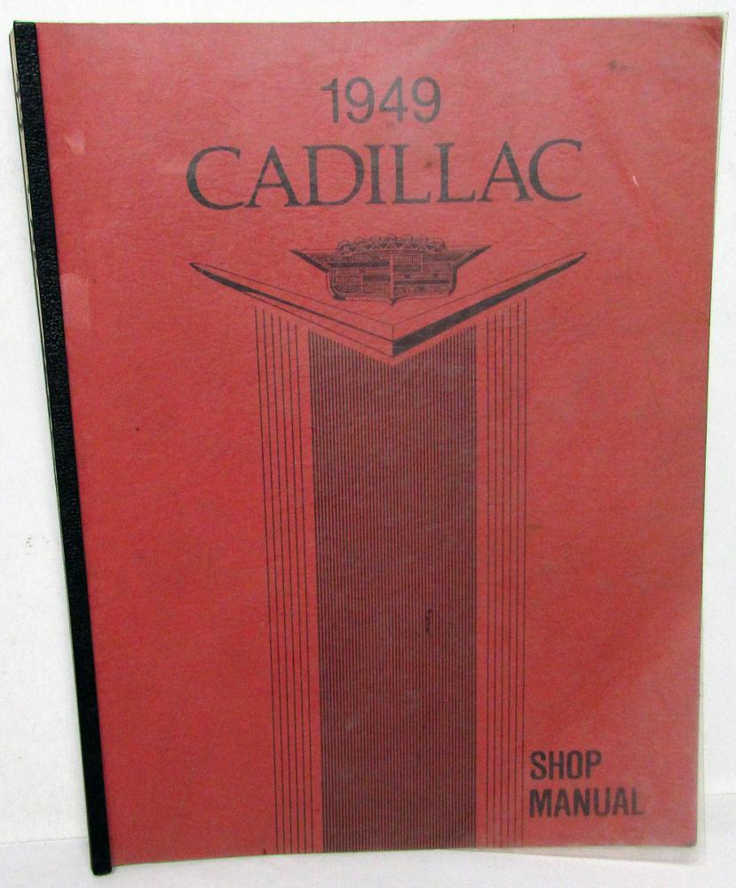 1949 Cadillac Dealer Service Shop Manual Original Repair Series 61 62 ...