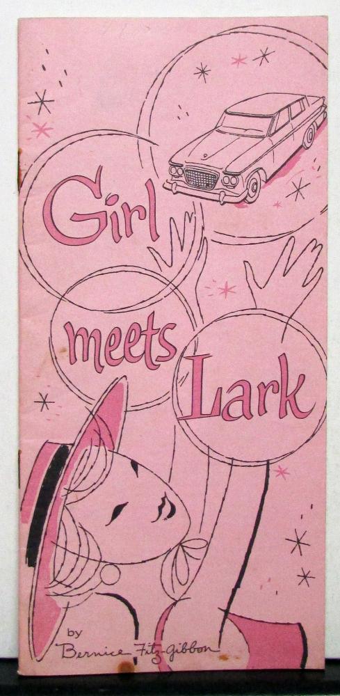 1963 Studebaker Lark Girl Meets Sales Brochure By Bernice Fitz-Gibbon
