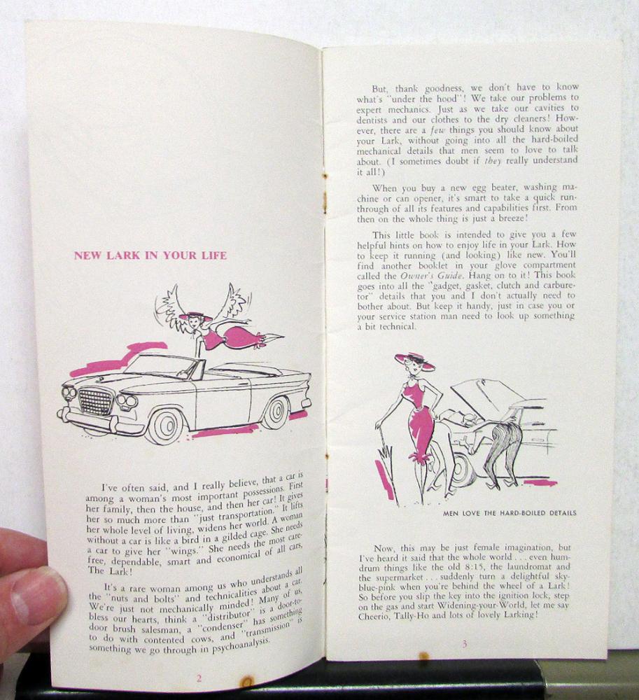 1963 Studebaker Lark Girl Meets Sales Brochure By Bernice Fitz-Gibbon