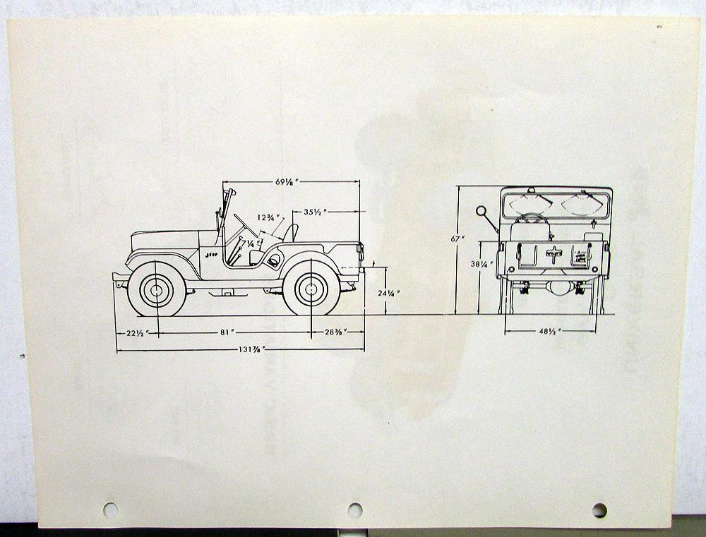 1958 Willys Jeep CJ-5 Datasheet