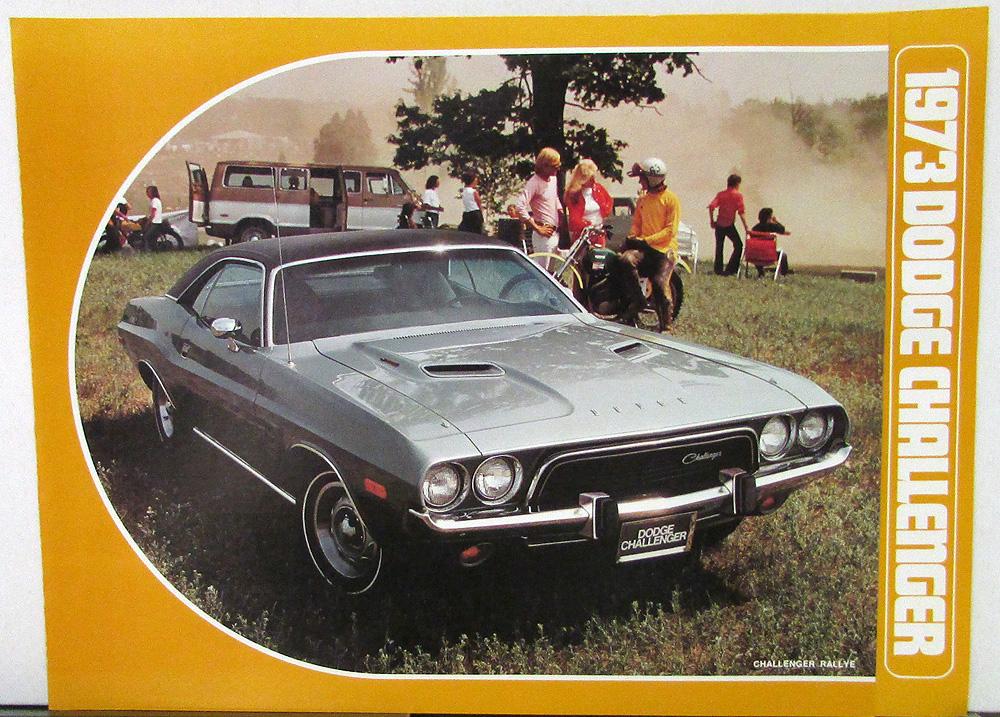1973 Dodge Challenger Color Sales Folder Original Specs Equip Exterior ...