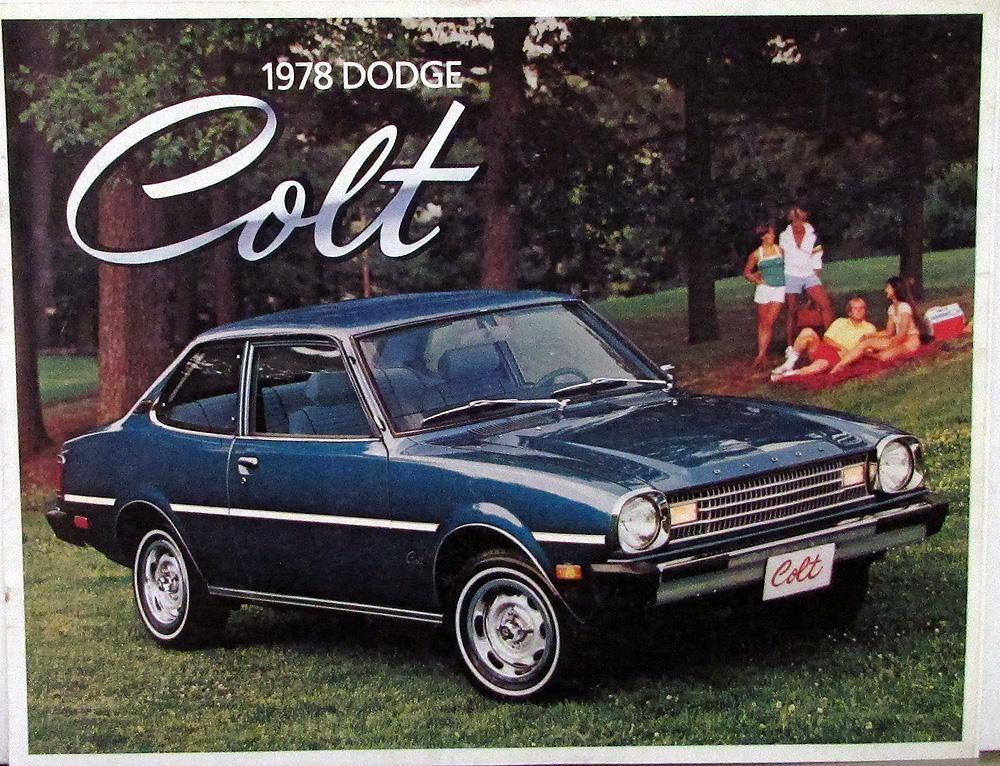 1978 Dodge Colt Color Sales Brochure Original