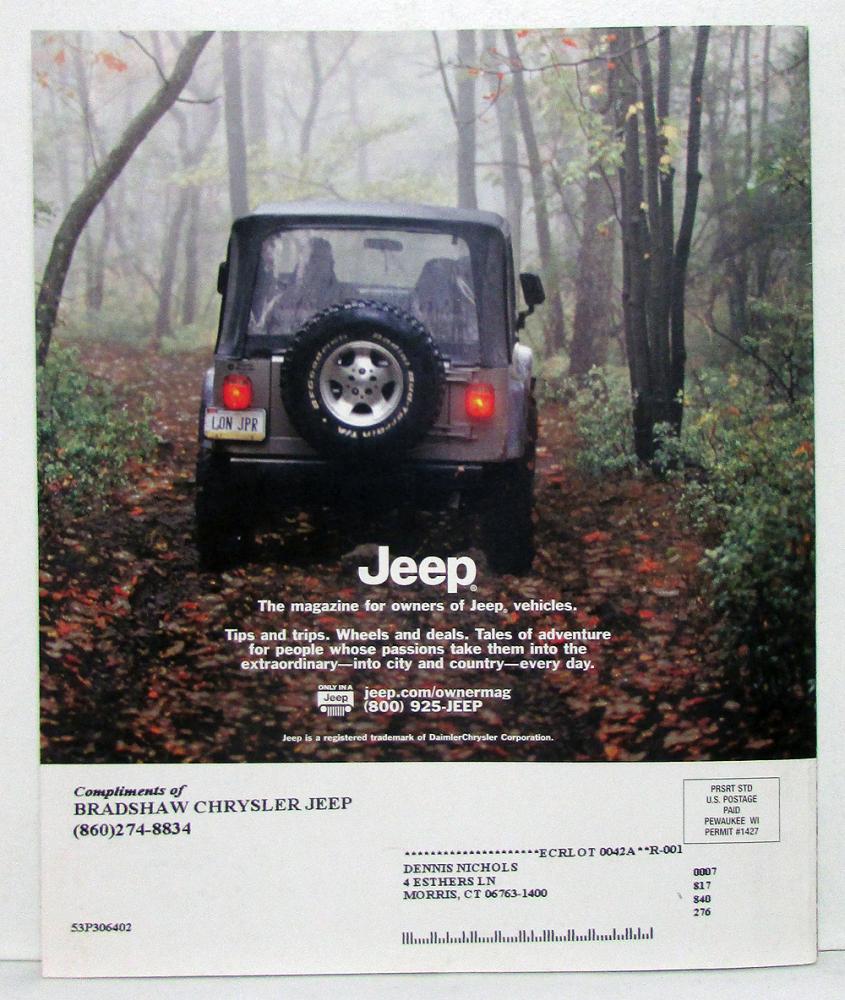 2004 Jeep Wrangler Unlimited Magazine Volume 3 Issue 1