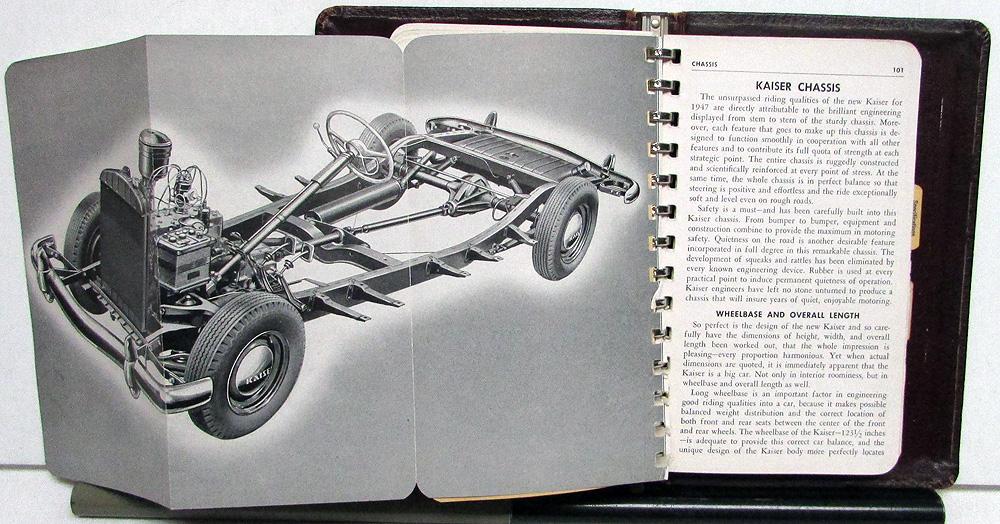 1947 Kaiser Dealer Facts Data Book Sales Reference Manual Features ...