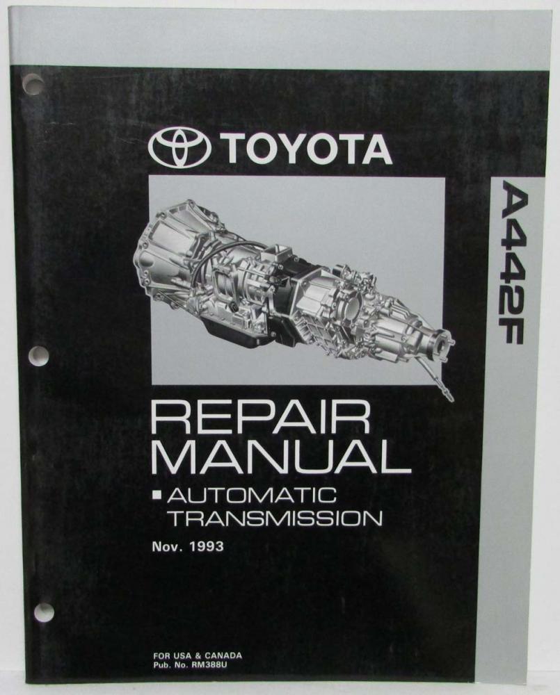 1993 Toyota Auto Transmission Service Repair Manual A442F Land Cruiser ...