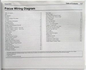 2014 Ford Focus ST Electrical Wiring Diagrams Manual